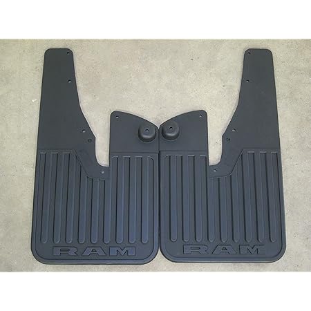 Amazon.com: Mopar 82215929AB Rear Heavy Duty Rubber Splash Guards Dodge ...