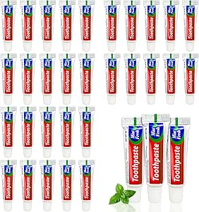 Amazon.com: JoseHana 100 pcs Bulk Travel Size Toothpaste,0.176 oz Extra ...
