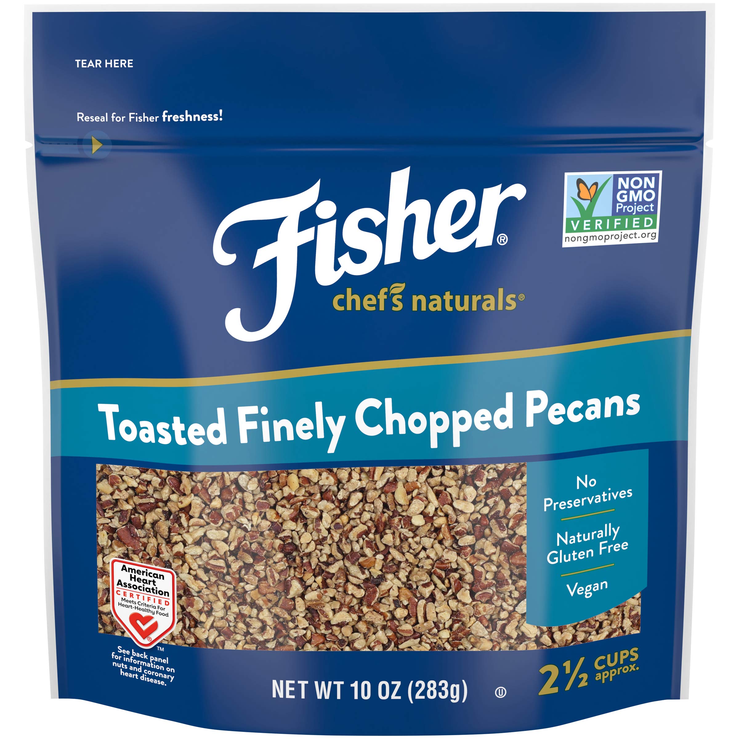 Snapklik.com : Fisher Chefs Naturals Unsalted Chopped Pecans 10oz