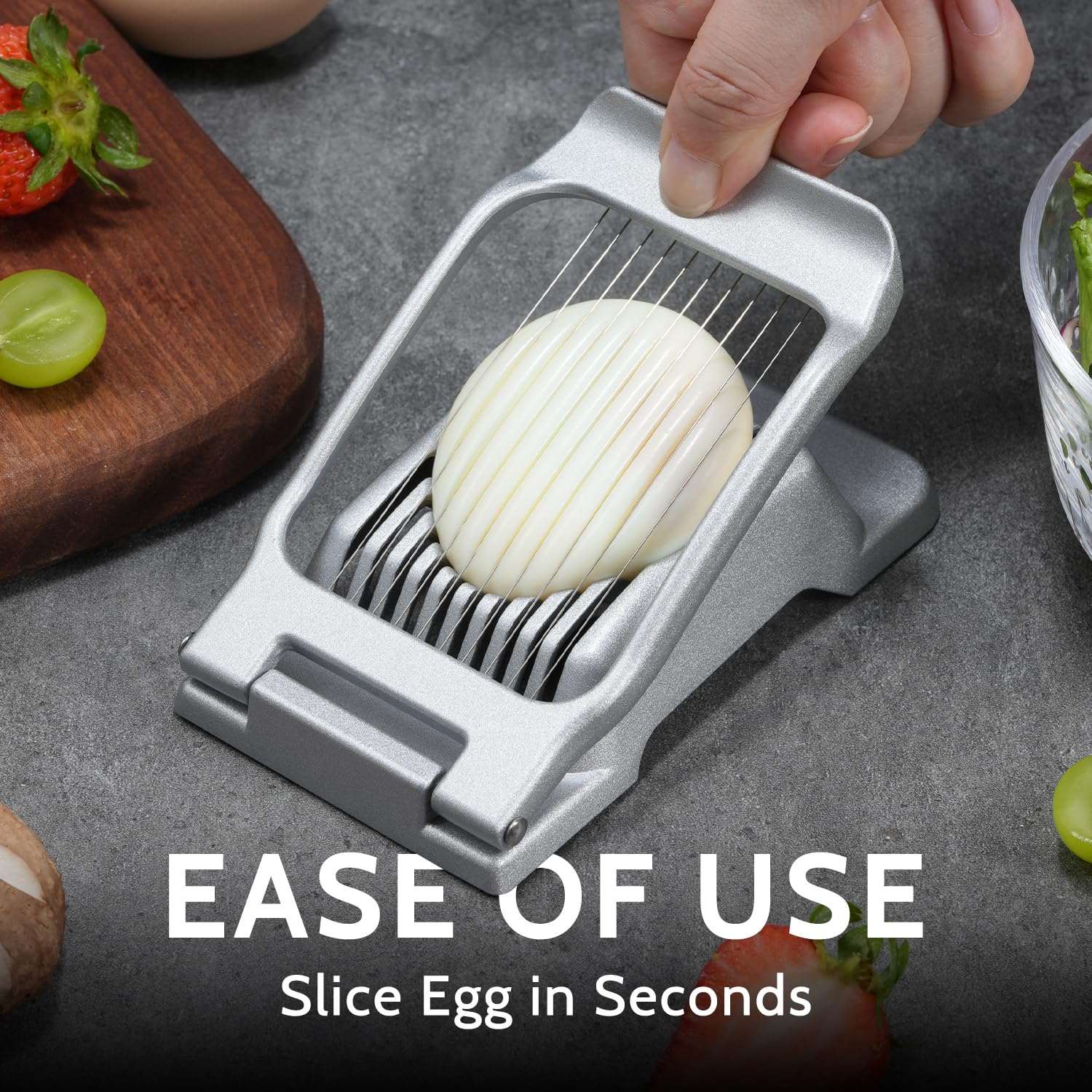 Snapklik.com : Heavy Duty Stainless Steel Wire Egg Slicer For Hard ...