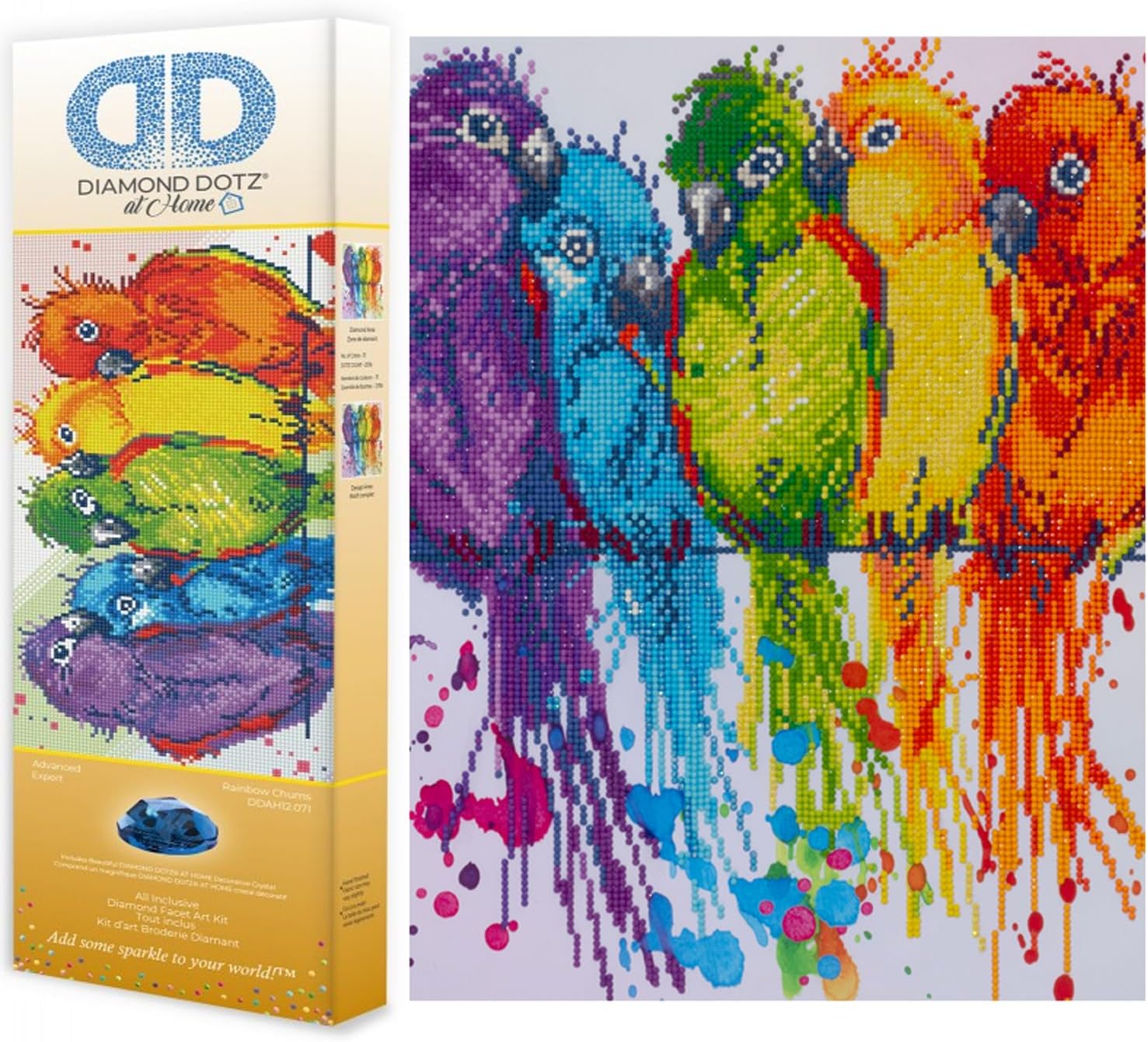 Amazon.com: DIAMOND DOTZ at Home Rainbow Chums Diamond Painting Kits ...