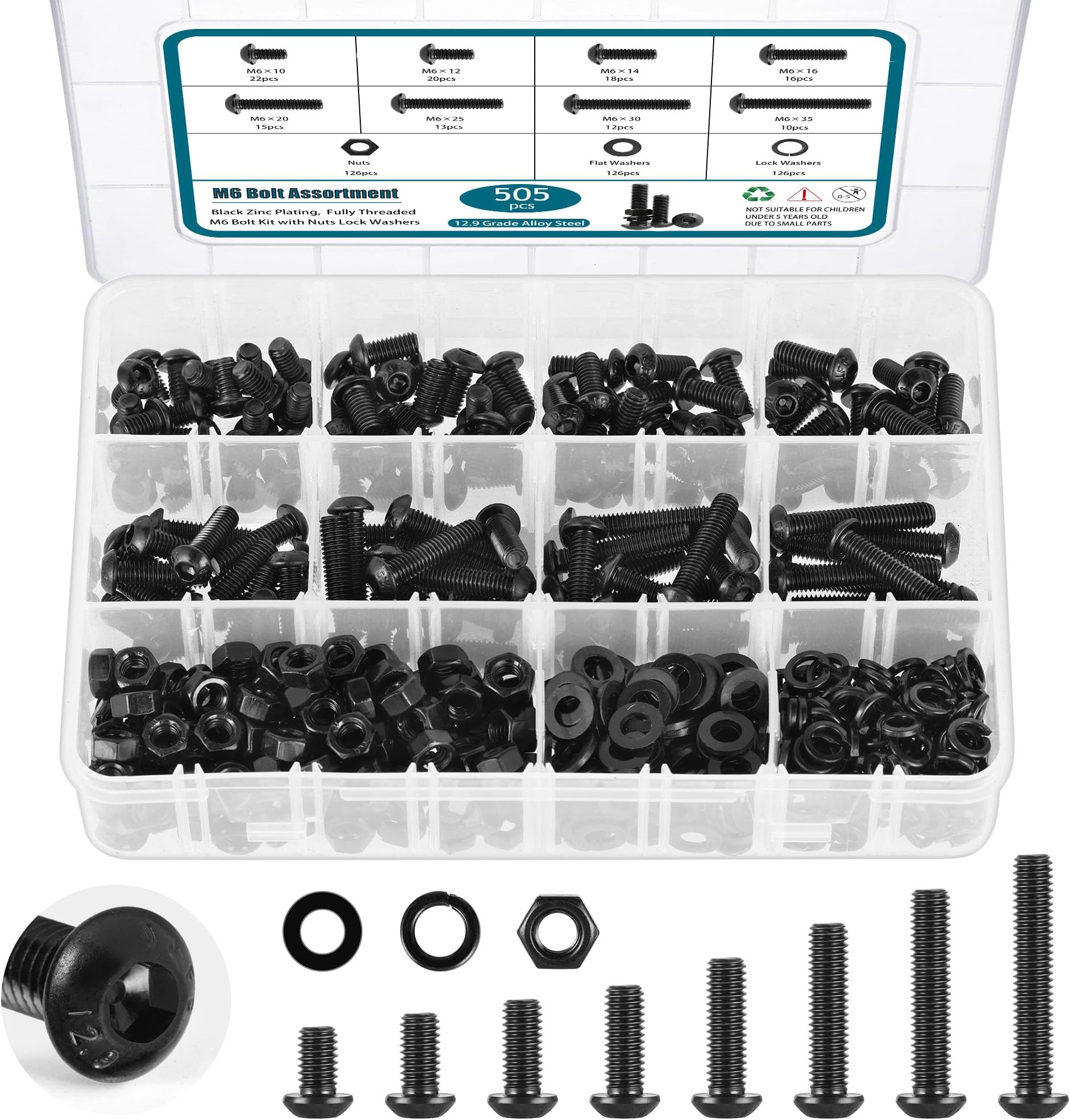 Amazon.com: SZHKM 850pcs Stainless Steel Nuts and Bolts Assortment ...