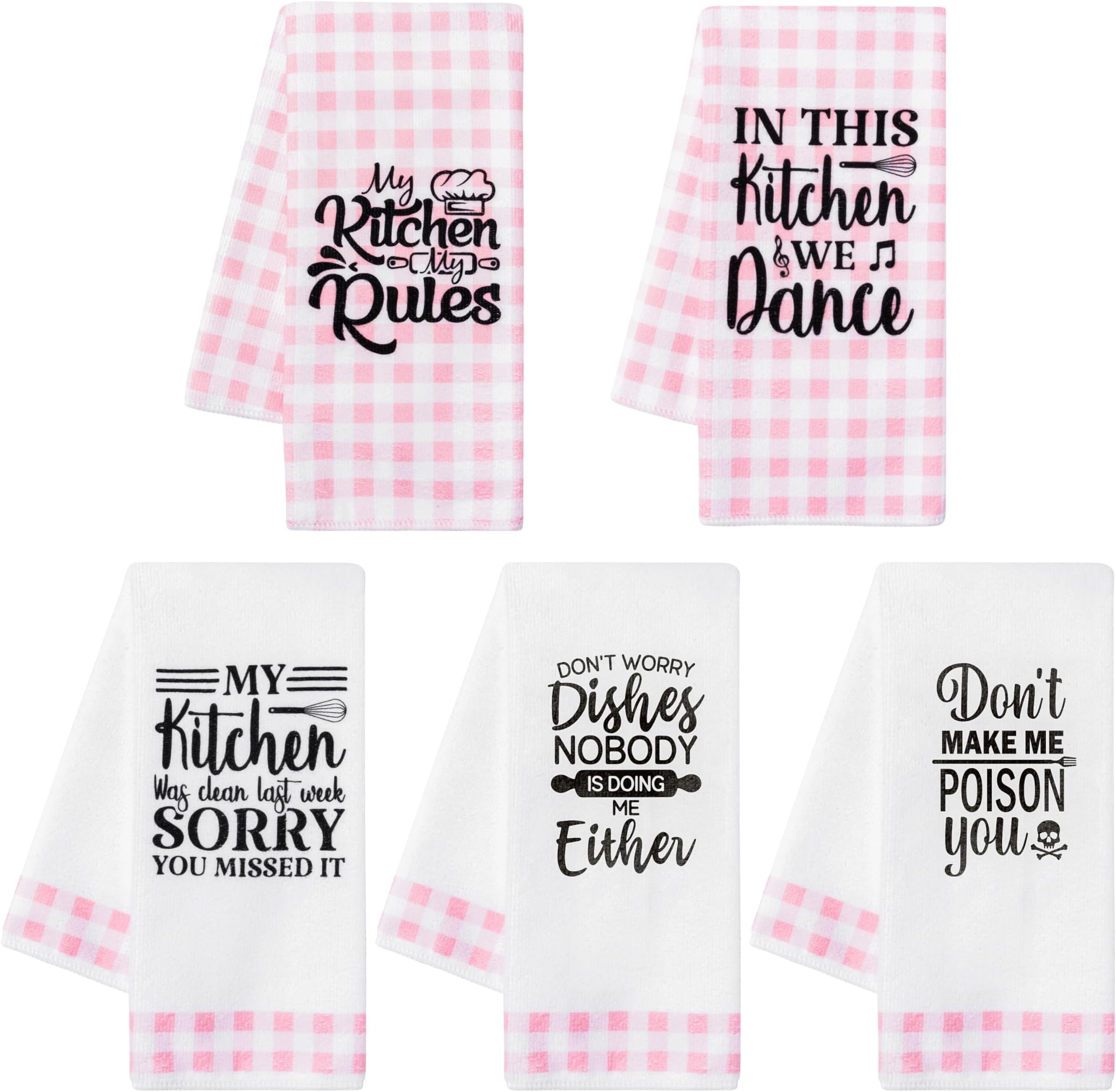 Amazon.com: Tingjoo Daisy Kitchen Towels 2 Pcs Spring Summer Decorative ...