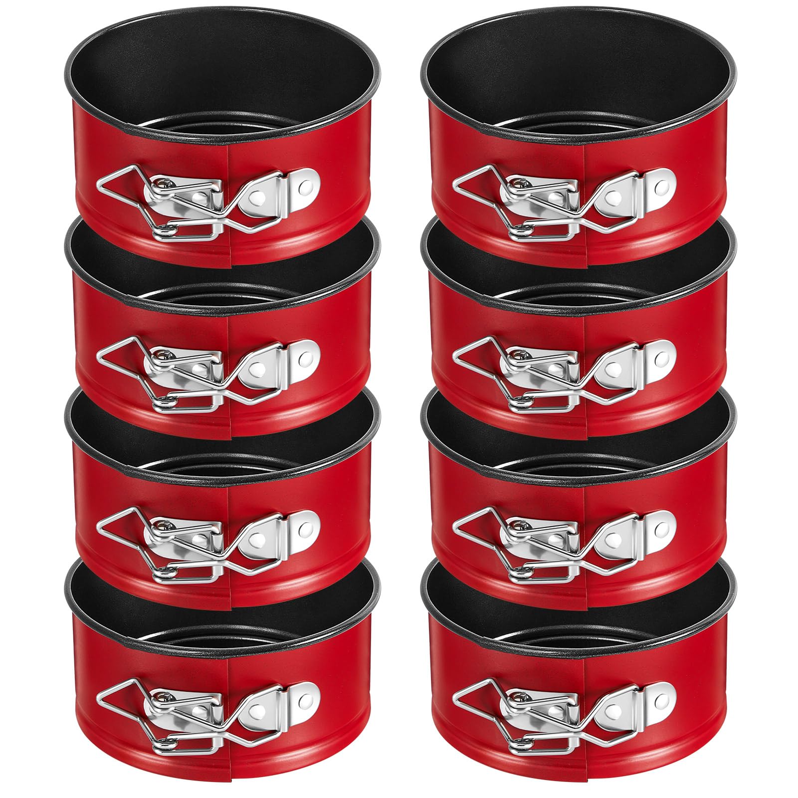 Amazon.com: Sunnyray 8 Pcs 4 Inch Springform Pan Mini Springform Pan ...