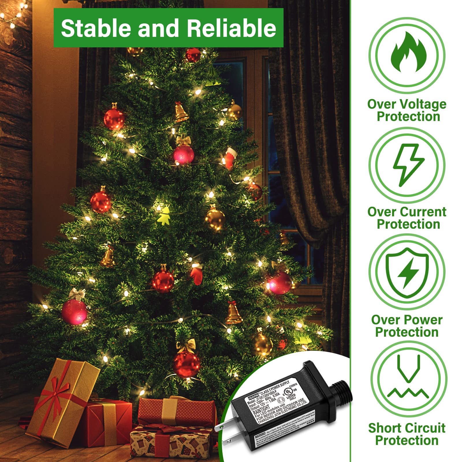 Snapklik.com : 2 Pieces LED Transformer Replacement Class 2 Power ...