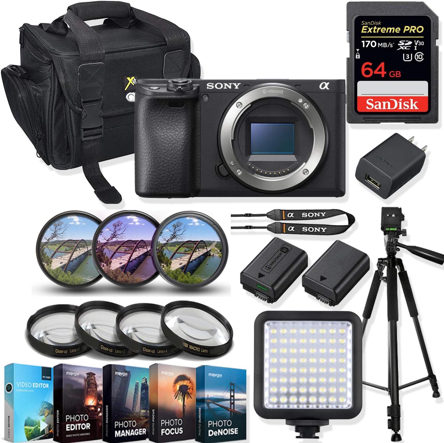 Amazon.com : Sony Alpha a6000 Mirrorless Digital Camera (Body Only) Kit ...