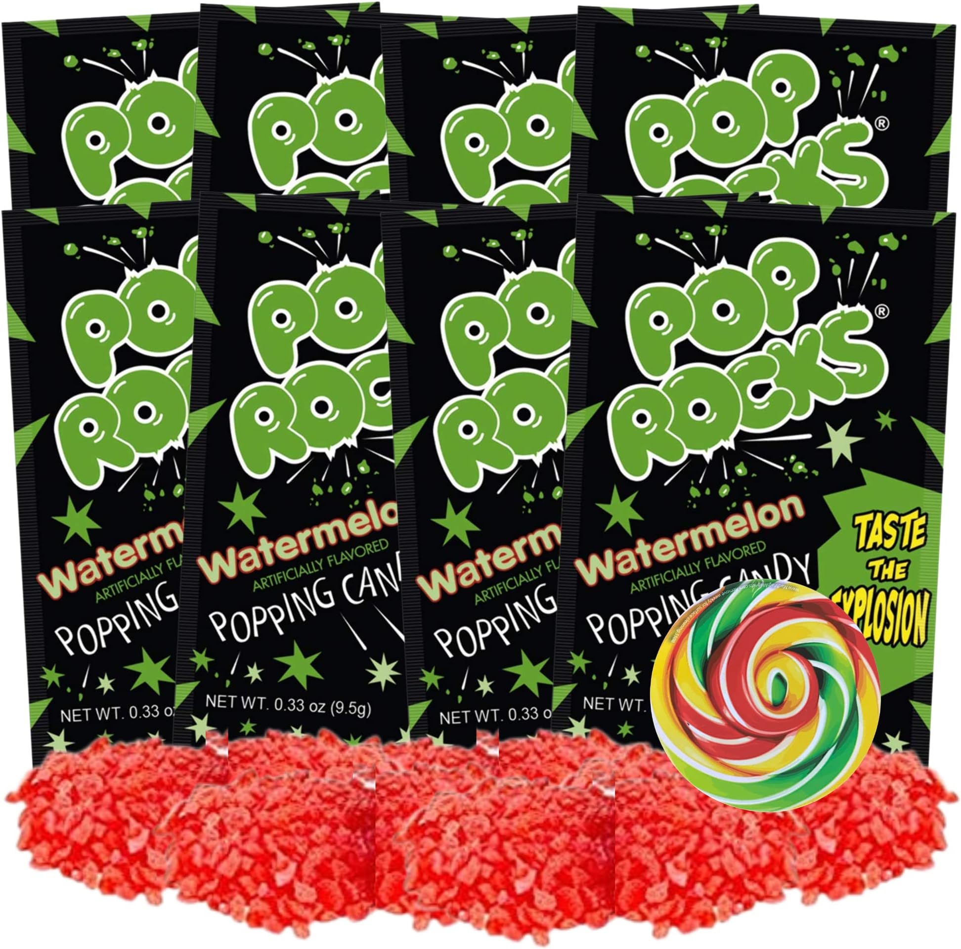 Amazon.com : Pop Rocks Watermelon, 24 Count Case : Hard Candy : Grocery ...