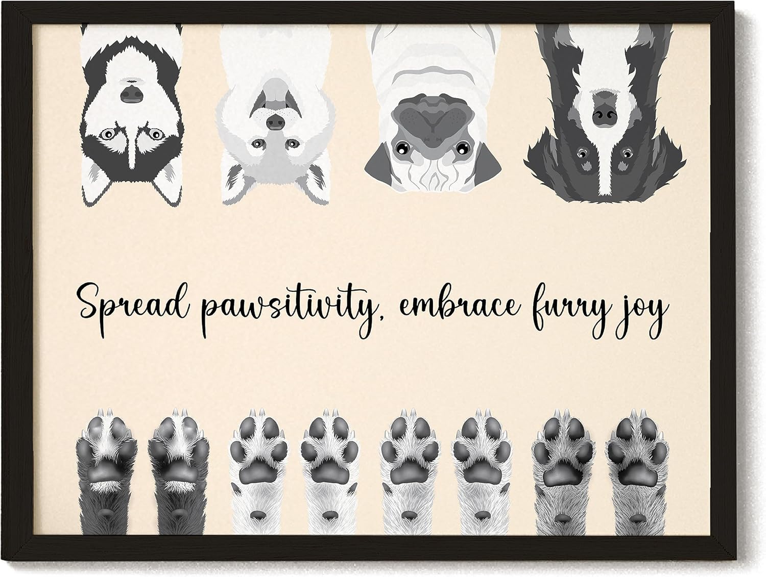 Amazon.com: EXCOOL CLUB Puppy Dog Wall Art - 16x12 Dog and Puppy Wall ...