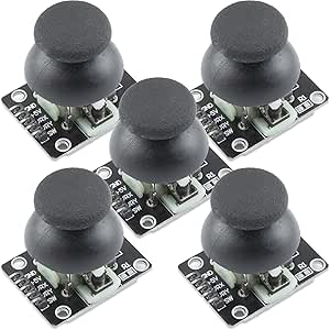 5pcs JoyStick Module XY Dual Axis 5V PS2 Joystick Controller Breakout ...