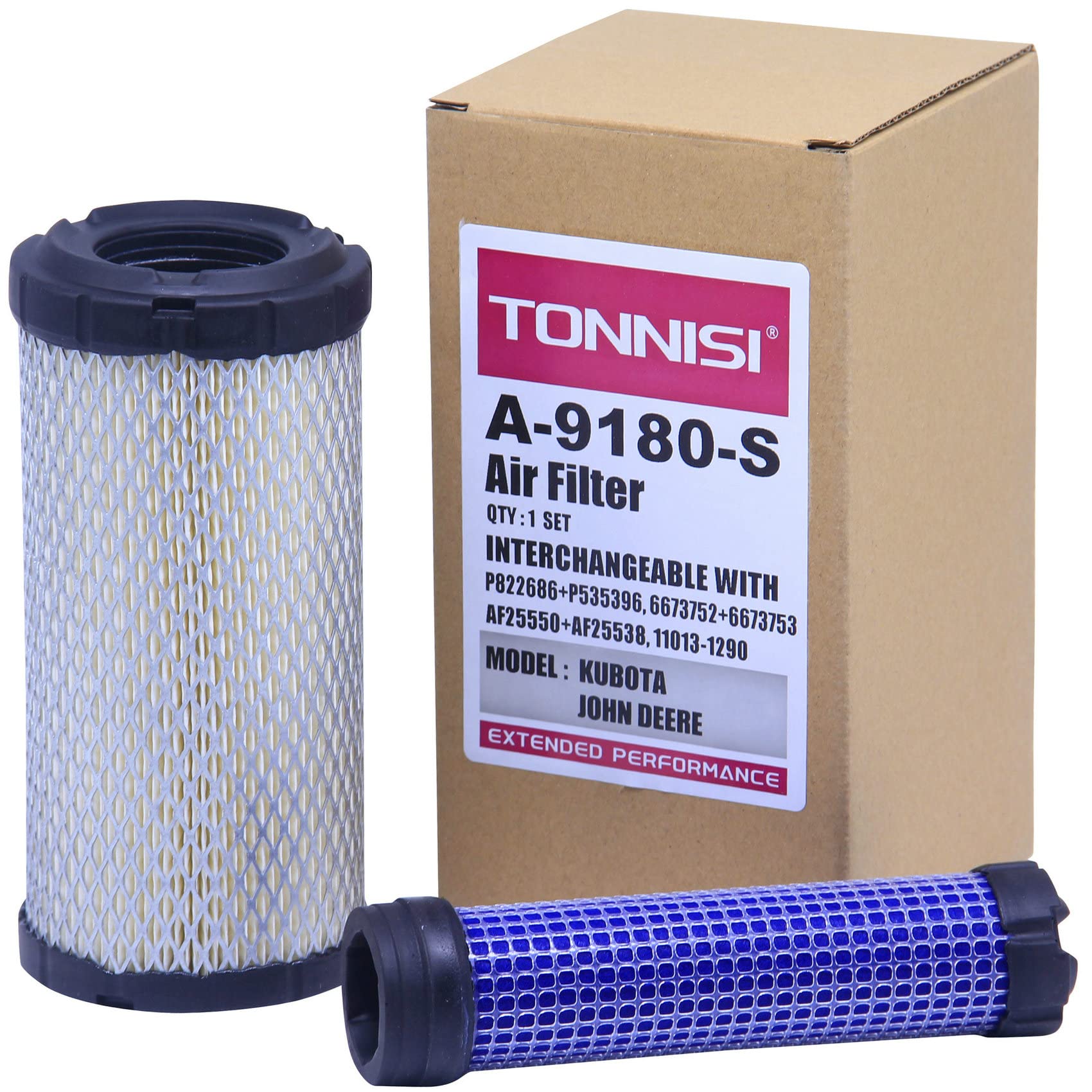 Amazon.com: TONNISI A-9180 Air (H&V) Filter Replaces P822686 & P535396 ...