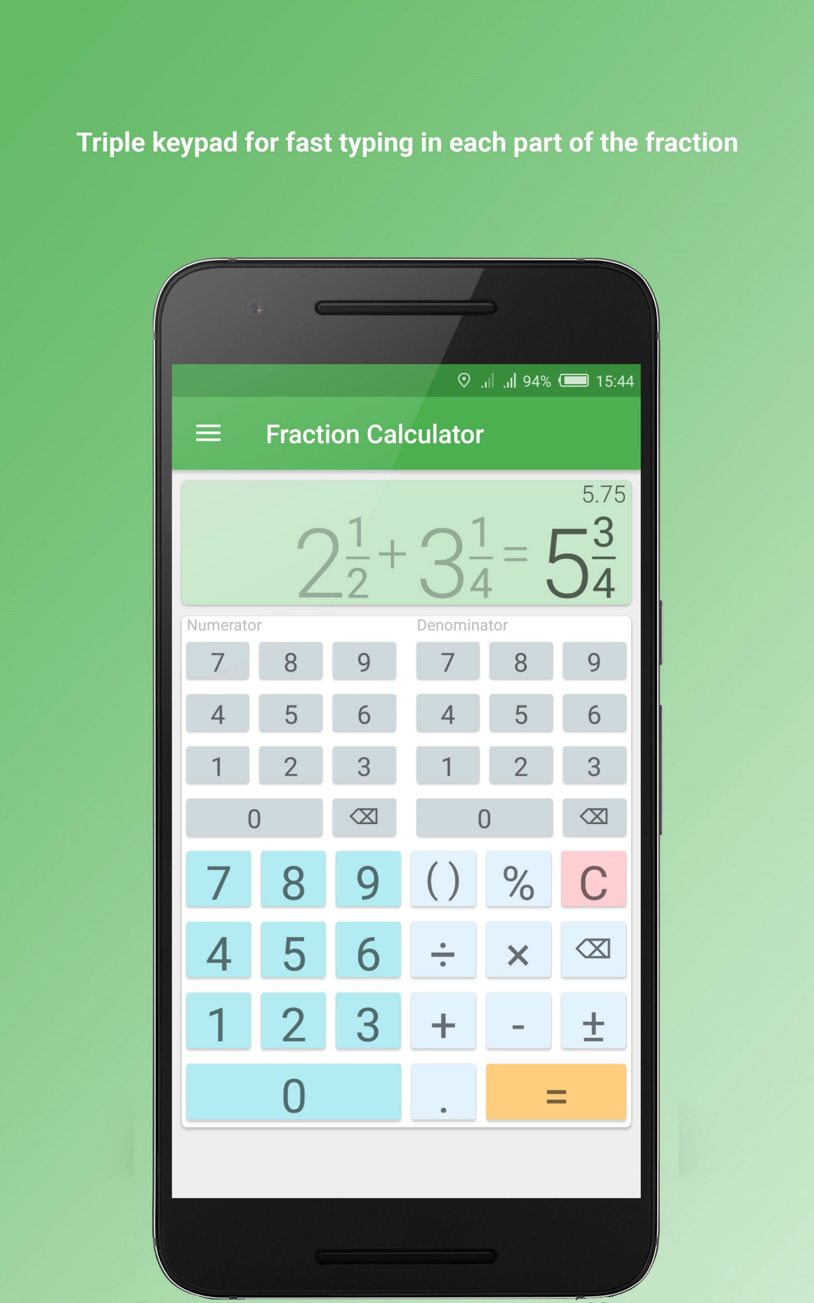 Fraction Calculator - App on the Amazon Appstore