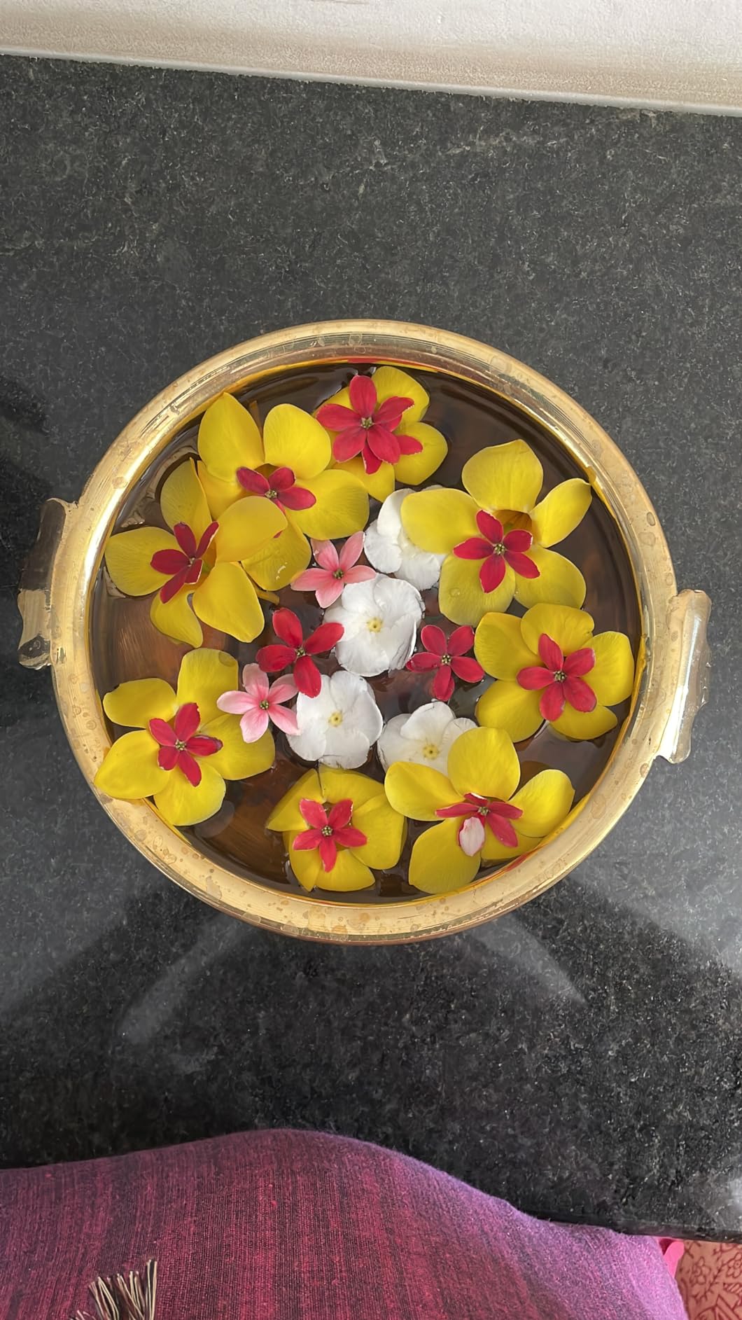 Buy KALABAM Traditional Uruli Bowl for Home Decor & Flower Decoration ...