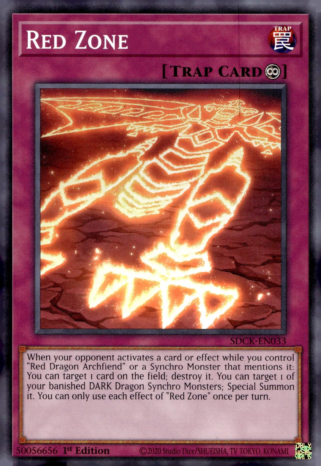 Amazon.com: Red Zone - SDCK-EN033 - Common - 1st Edition : Toys & Games