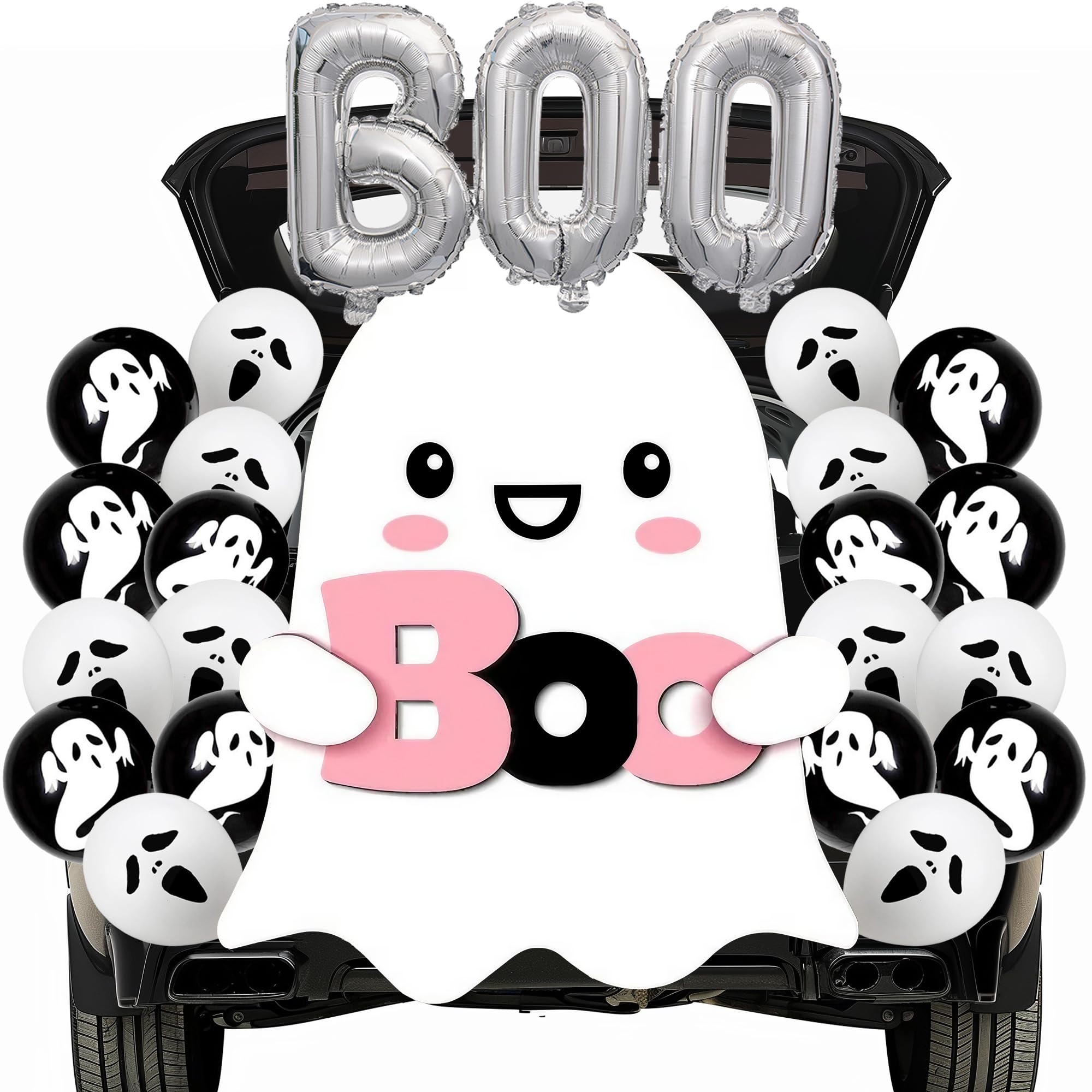 Amazon.com: Halloween Trunk or Treat Car Decorations Kit, Cute Ghost ...