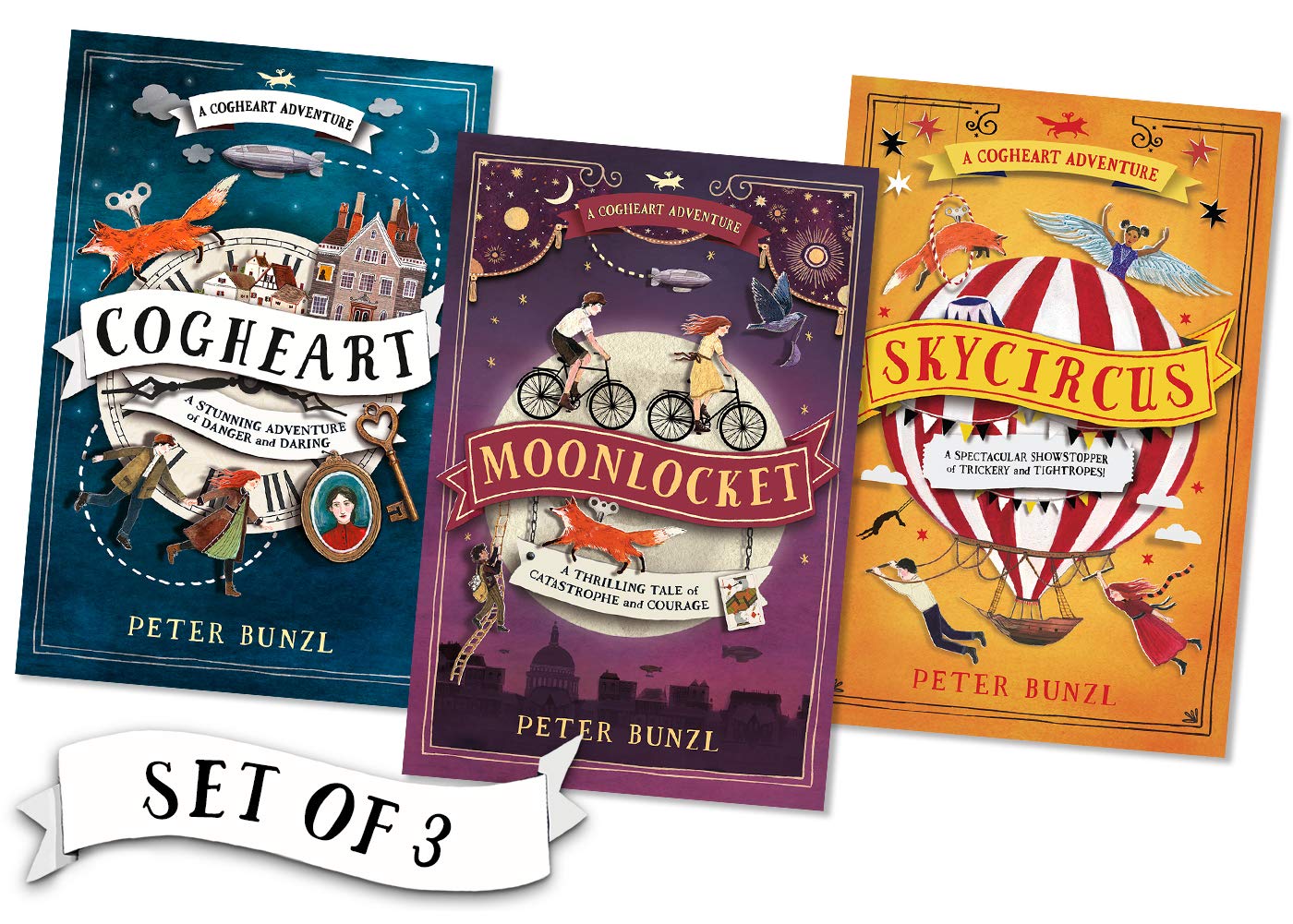 Amazon.com: The Cogheart Adventures Trilogy: 9781631635748: Peter Bunzl ...