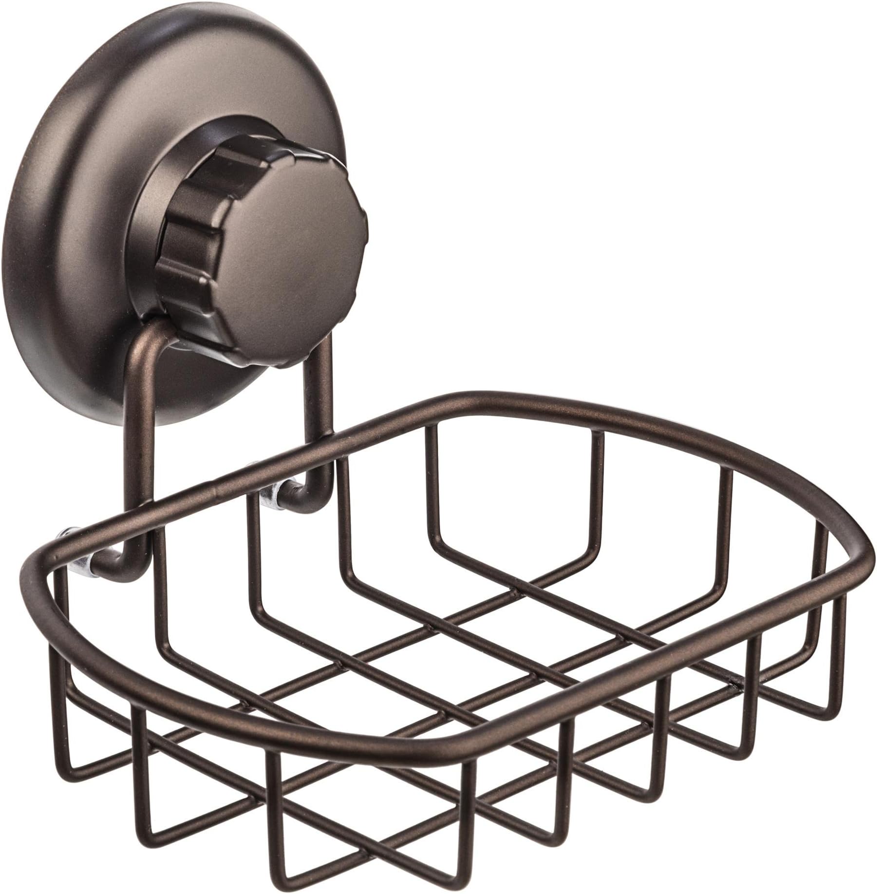 Porte-savon de luxe moderne et élégant en plaqué chrome | Ventouse ...