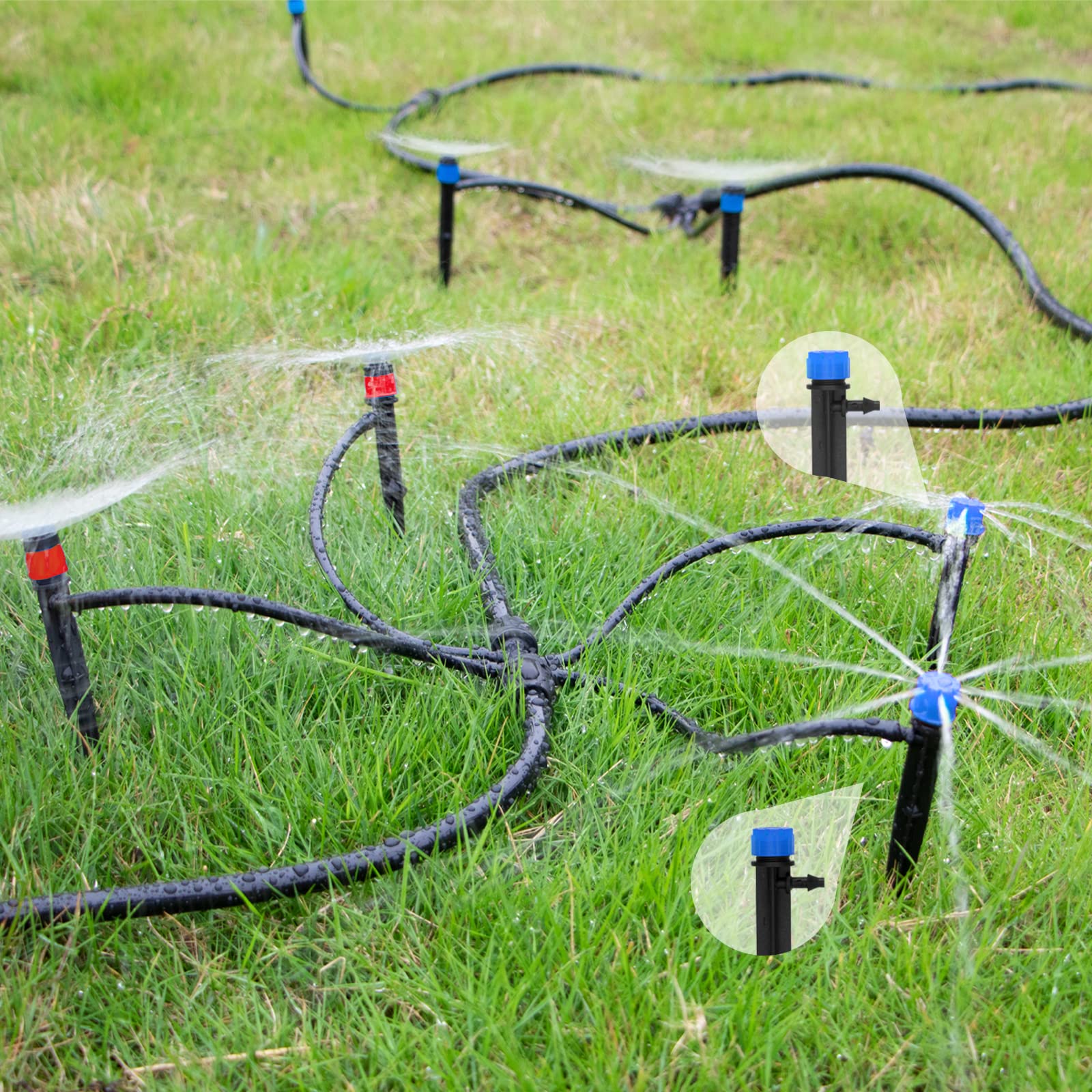 Snapklik.com : JAYEE 60 Pcs Drip Irrigation Emitters For 1/4 Inch Drip ...