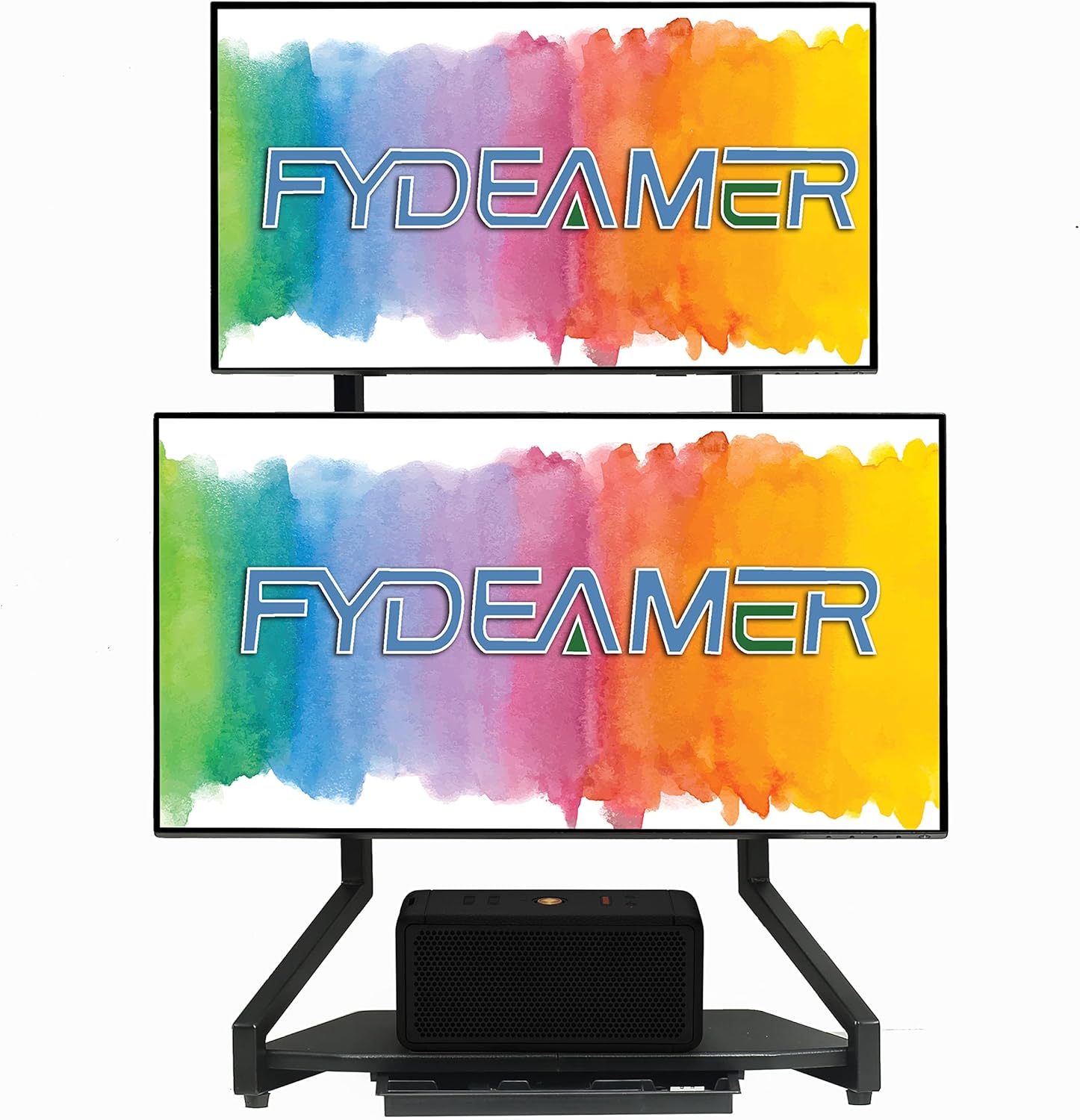 Amazon.com: Fydeamer Dual Monitor Stand, Vertical Stack Screen Free ...