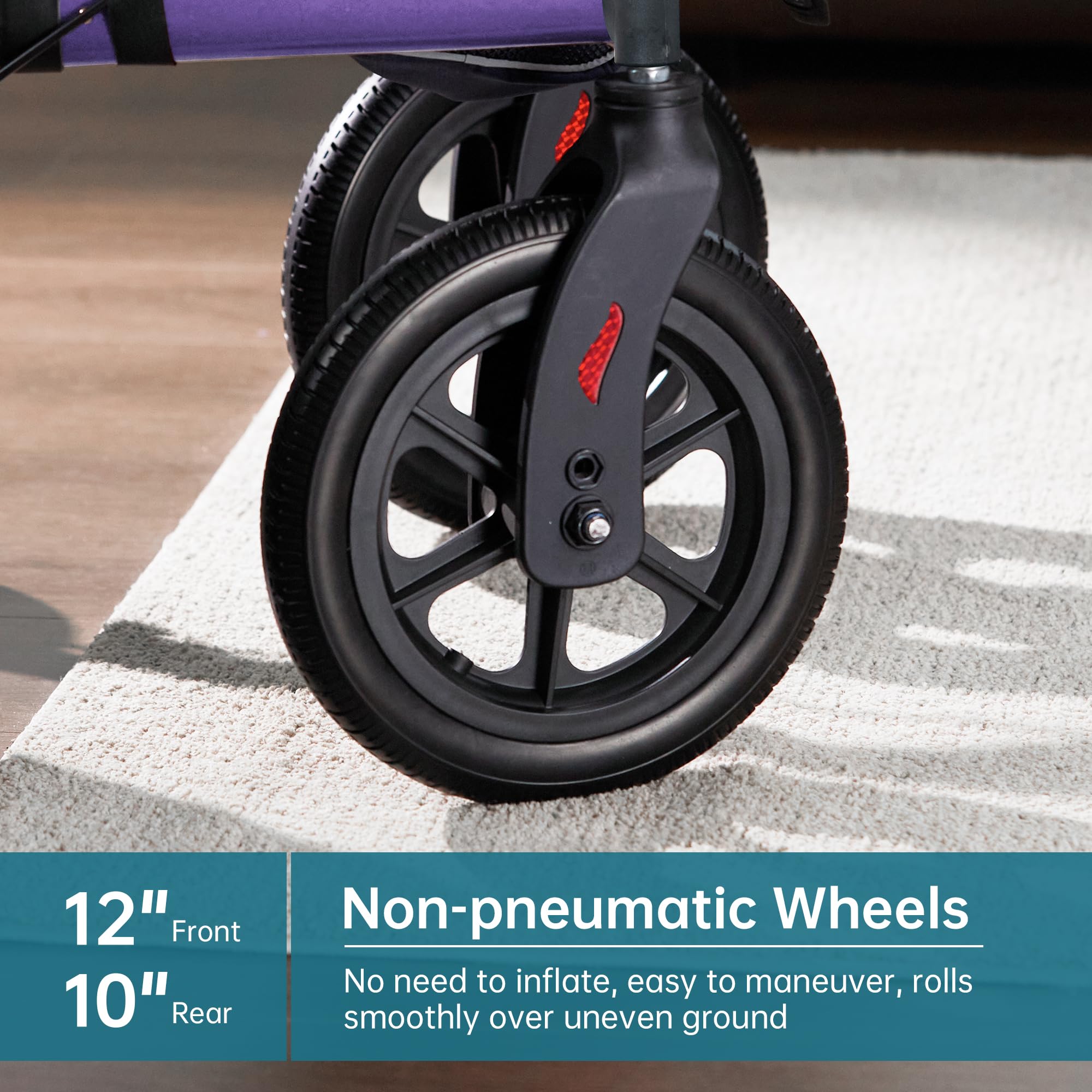 Snapklik.com : ELENKER All-Terrain Rollator Walker