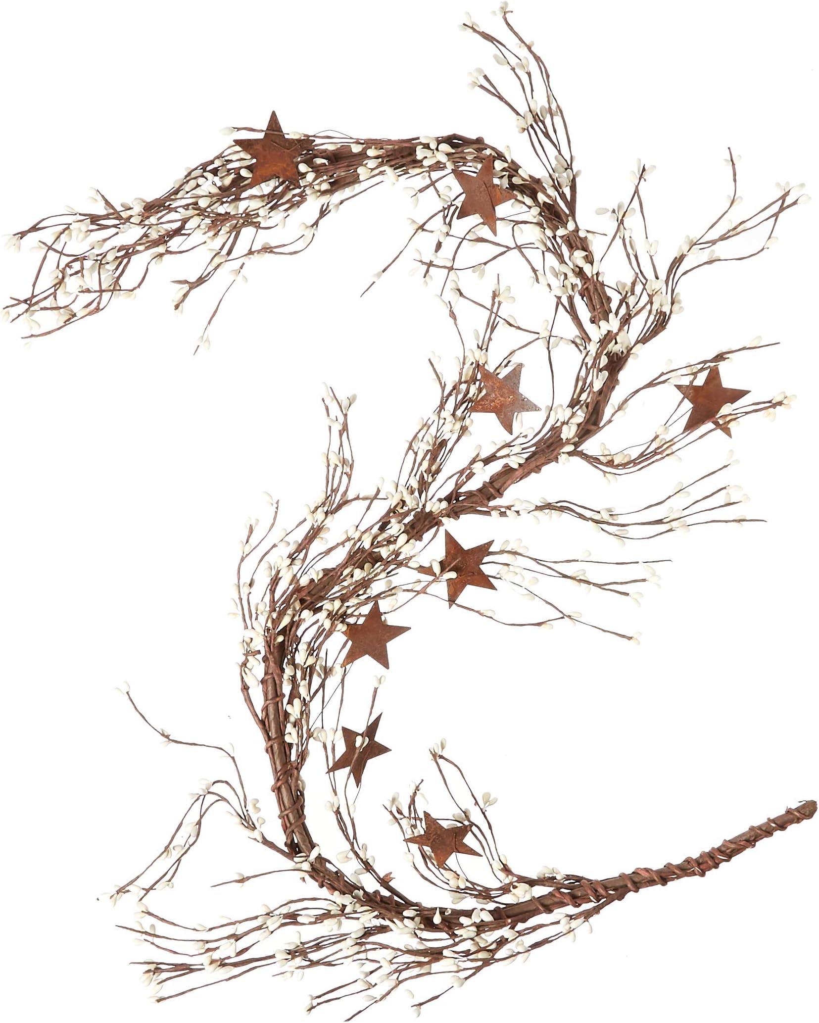 Amazon.com: CWI Ivory Garland - 4ft - Artificial Garland for Mantle ...