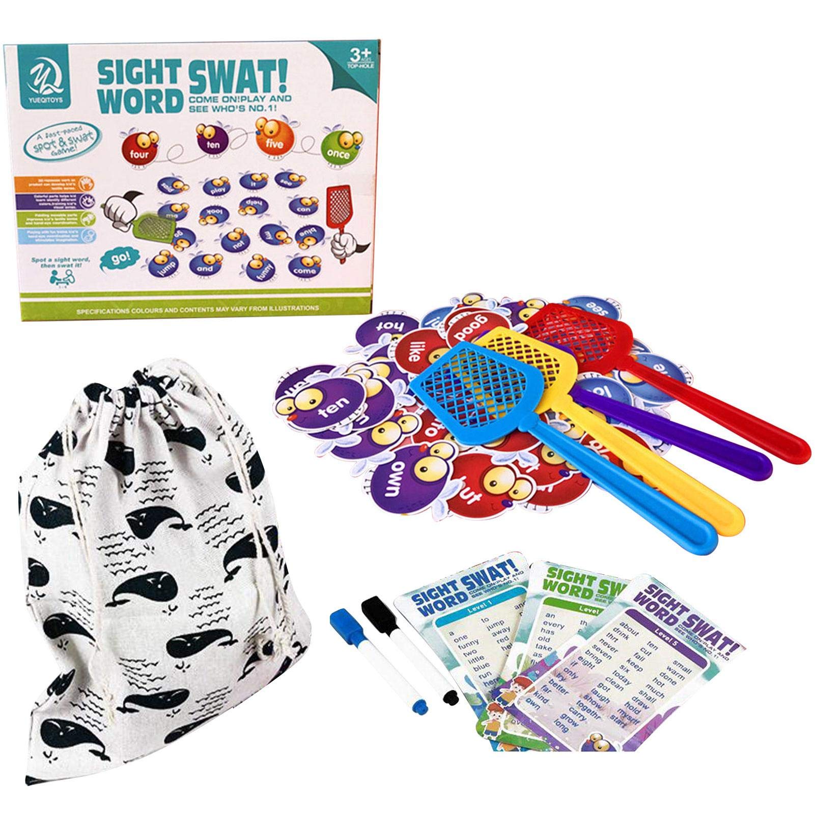 Buy Makluce Swatting Word Game Swat a Word Learning Preschool Games ...