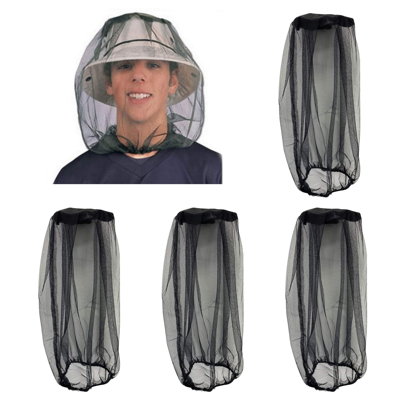 Mosquito Head Net Hat 4PCS Mosquito Head Net - Face And Neck Protection ...