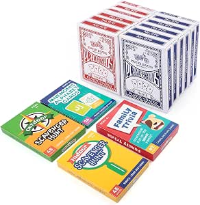 Amazon.com: LotFancy Playing Cards 12 Decks and Card Games 4 in 1 for ...