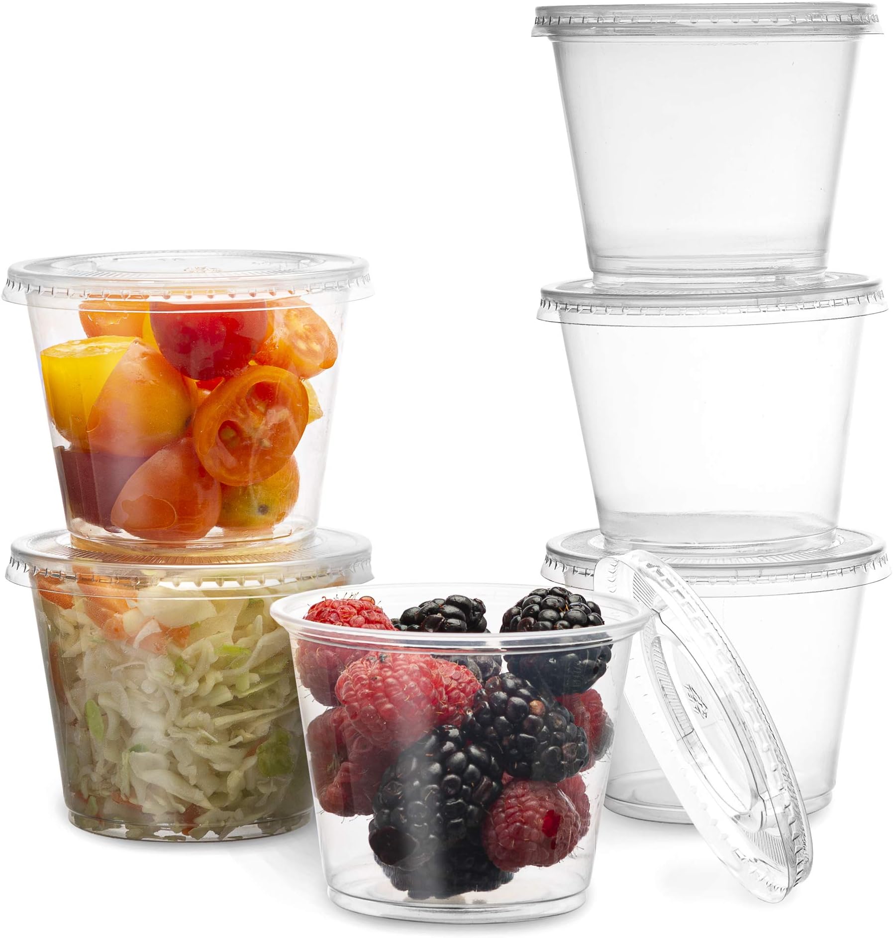 Amazon.com: Zeml Portion Cups with Lids (5.5 Ounces, 200 Pack ...