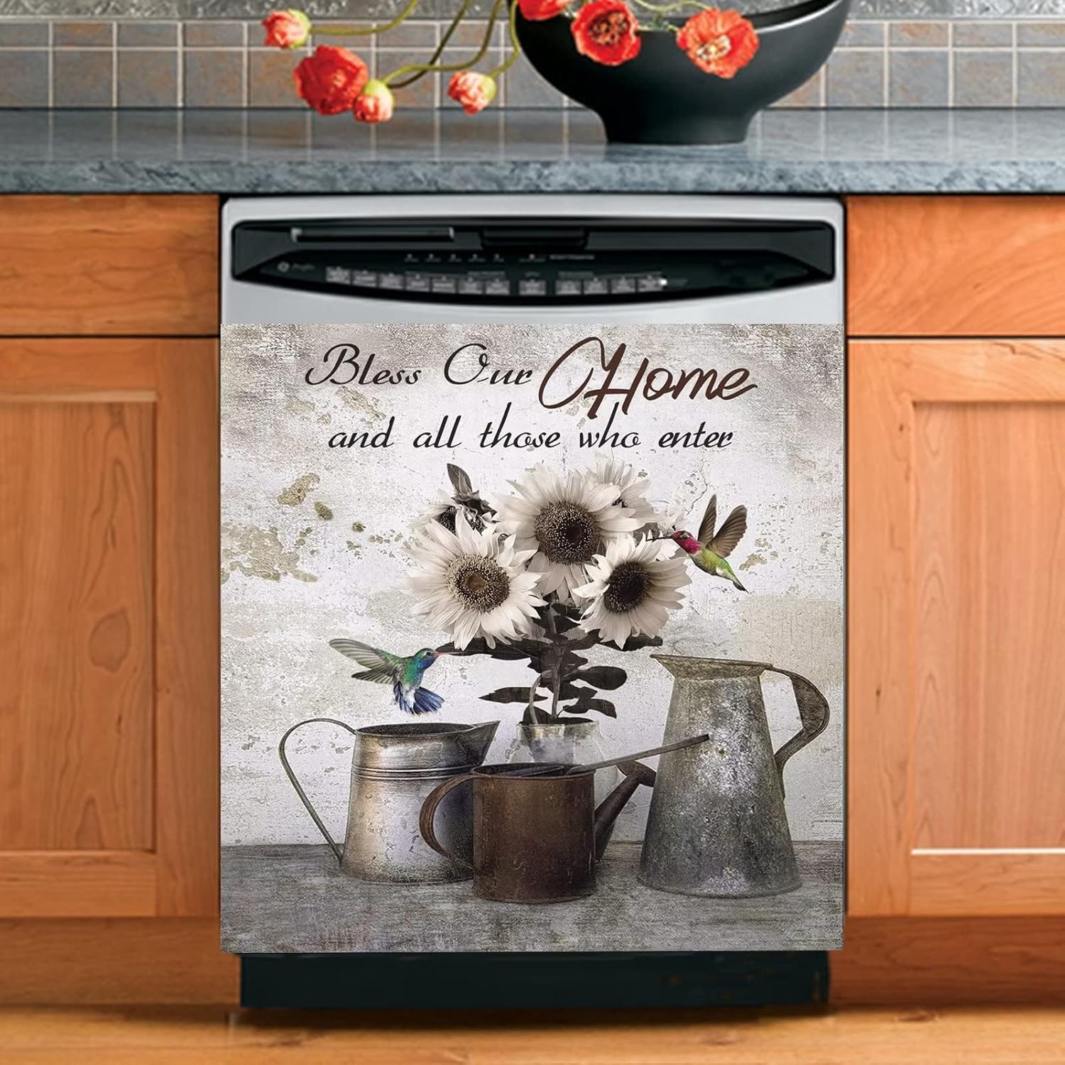 Amazon.com - Bless Home Magnet Dishwasher Cover Decorative,Retro ...