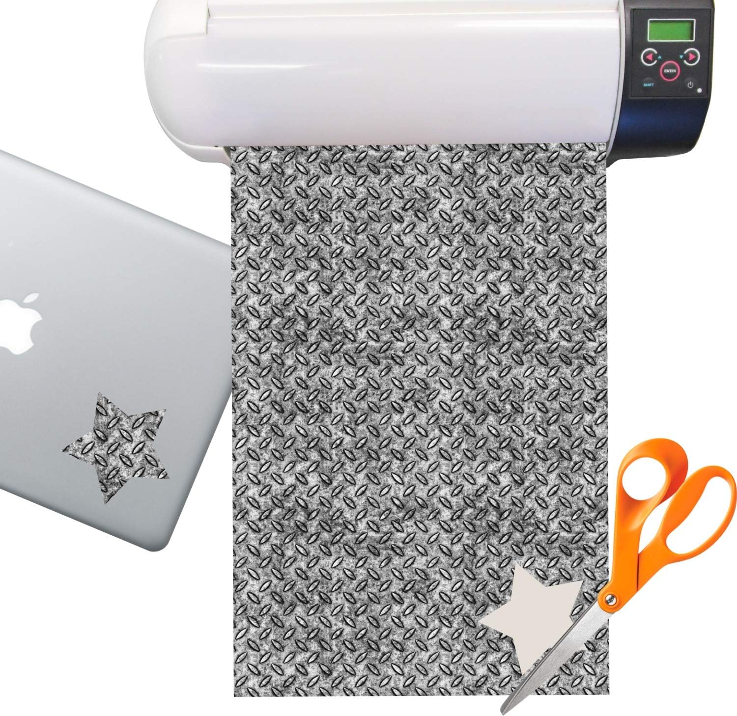 Amazon.com: Diamond Plate Sticker Vinyl Sheet (Permanent)
