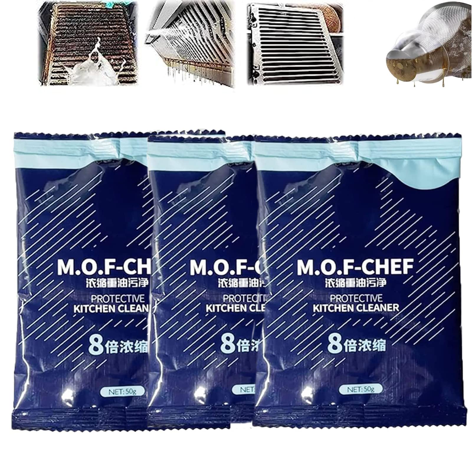 M.O.F-Chef Protective Kitchen Cleaner, 2023 New Heavy Duty Degreaser ...