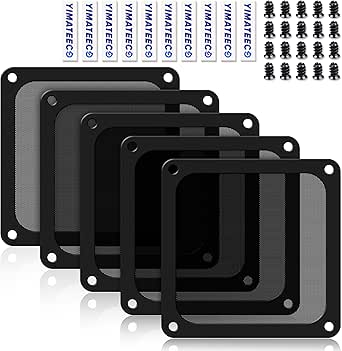 YIMATEECO 120mm Fan Dust Filter PC for Computer Cooler/PSU/Routers PVC ...