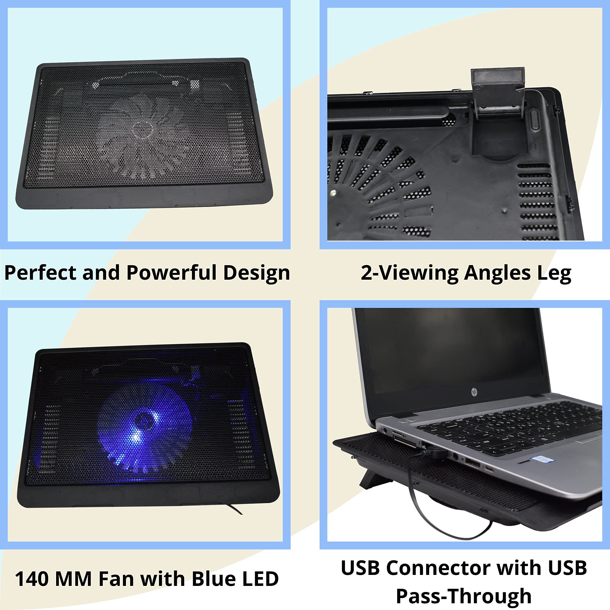 Compatible High-End Notebook/Laptop COOLER table with foldable angle ...