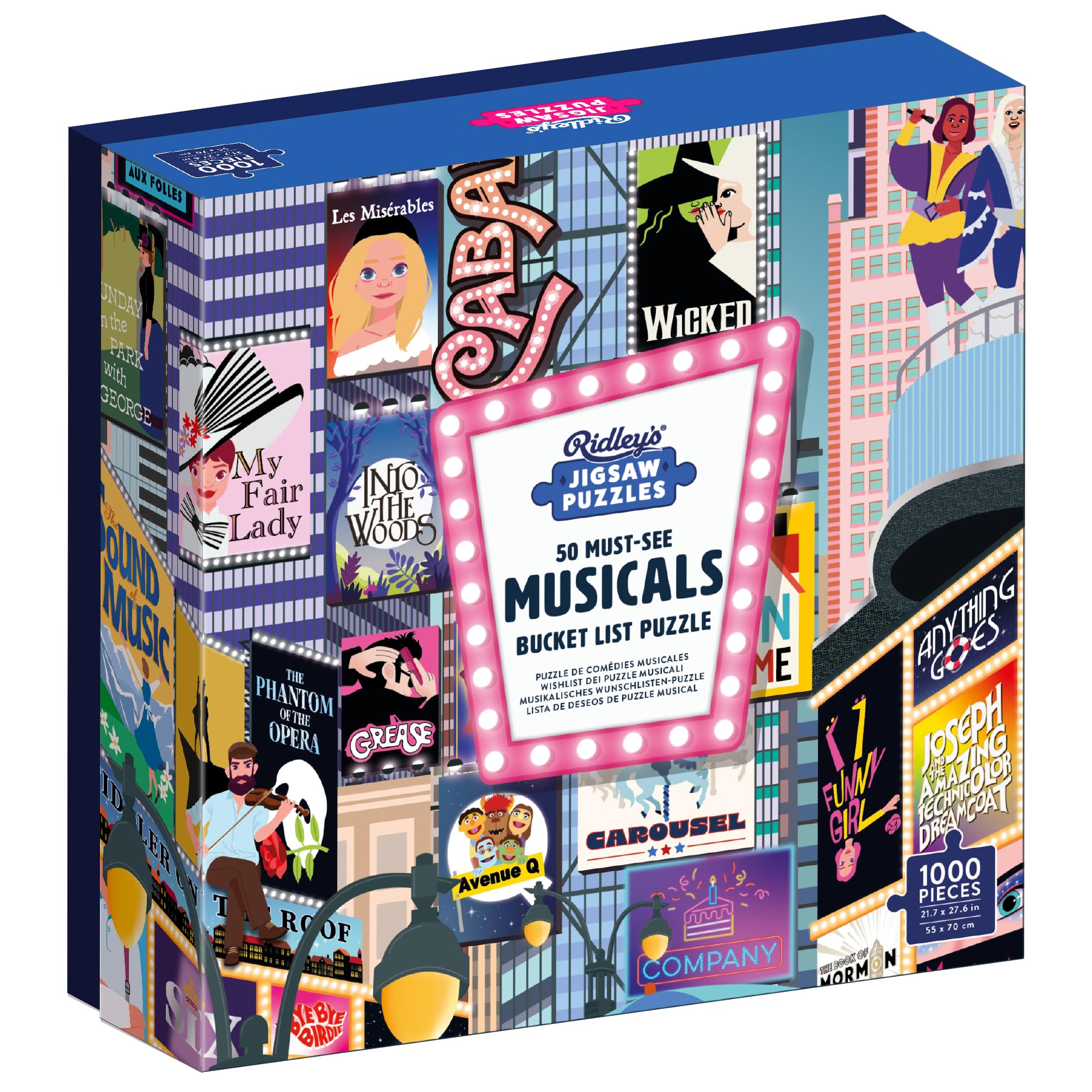 Ridley's Games 9781797232225 50 Must-See Musicals Bucket List Puzzle ...
