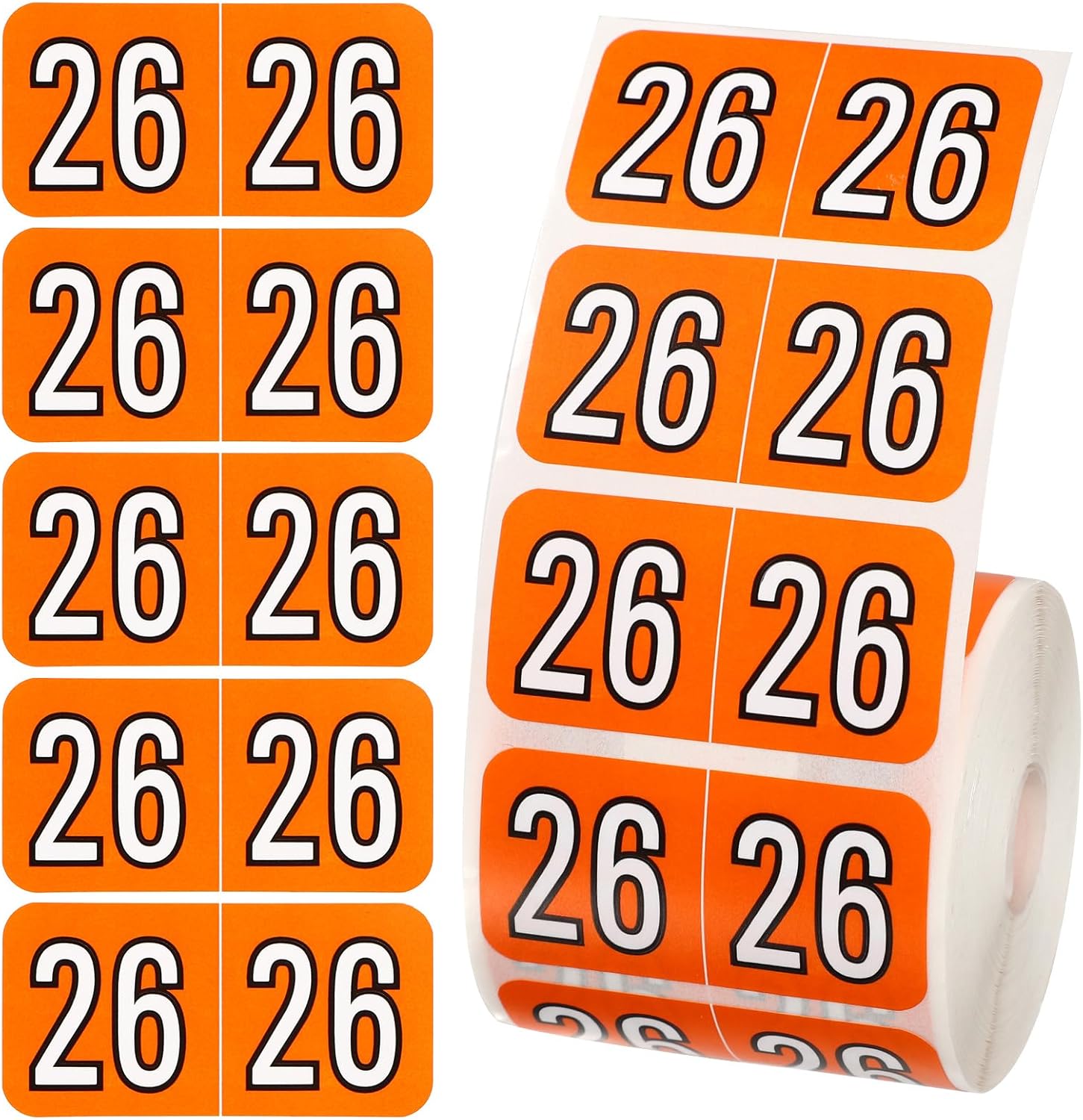 500pcs 2026 Year Stickers, 3/4x1-1/2 Inch File Folder Labels 26 Year ...