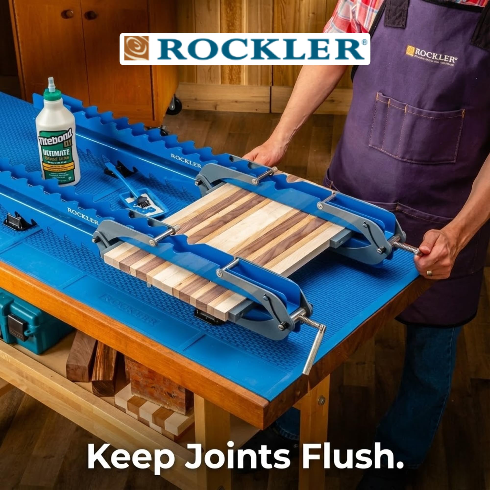 Snapklik.com : Rockler Parallel Clamps, Deluxe Single Panel Clamps w ...