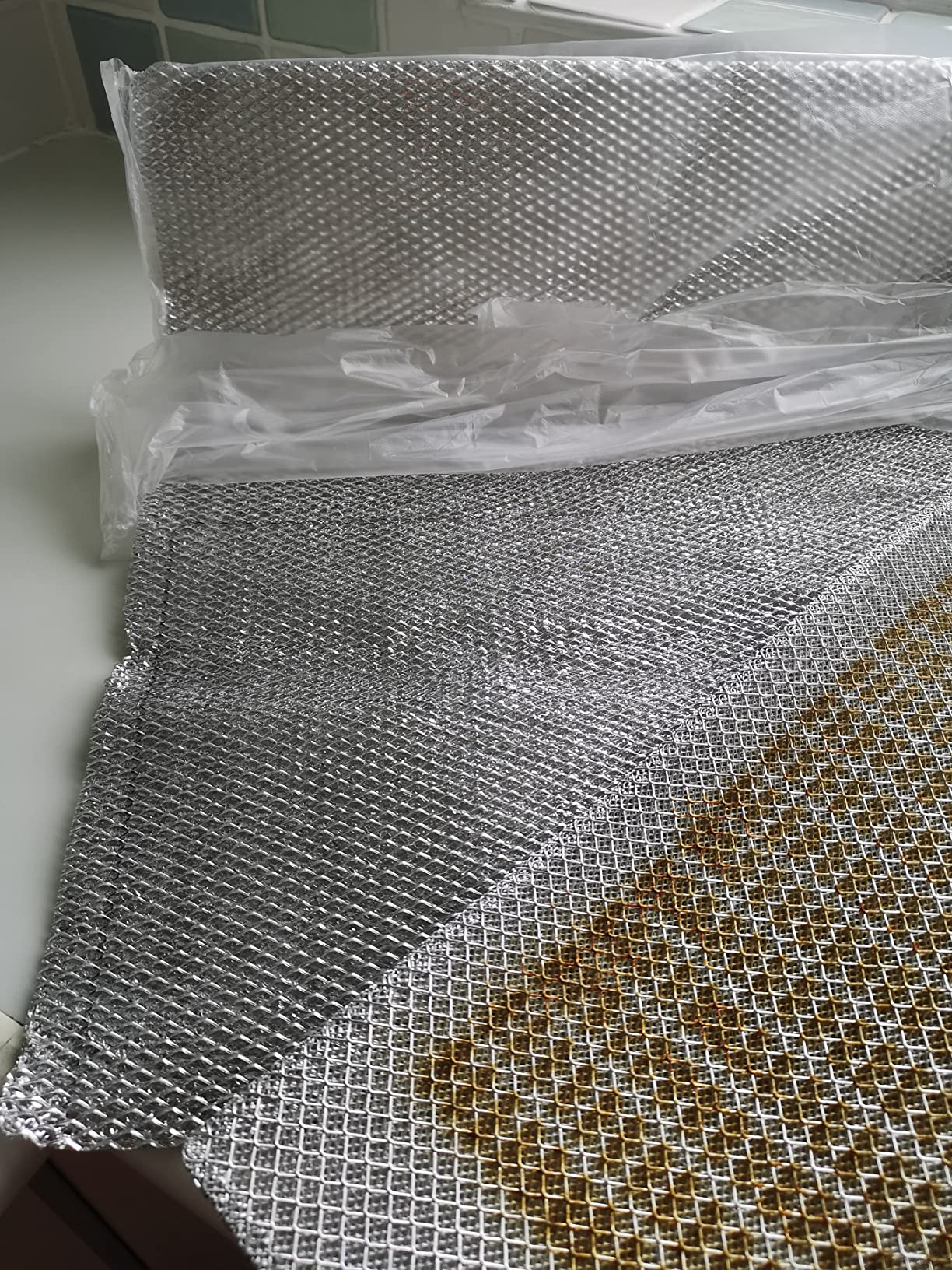 SPARES2GO Universal Aluminium Cut To Size Mesh Filter for all Makes of ...