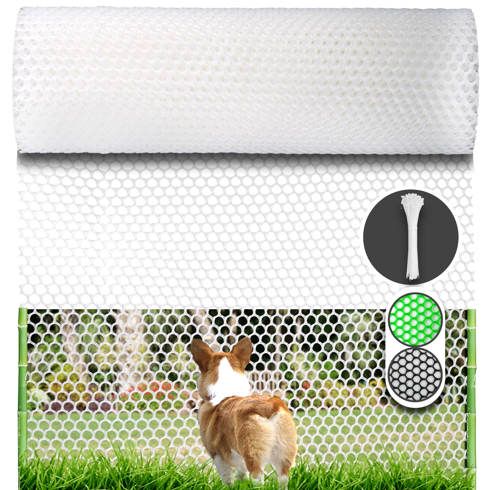 Snapklik.com : Plastic Wire Mesh Fence - Plastic Mesh 15.7IN X 19.6FT ...