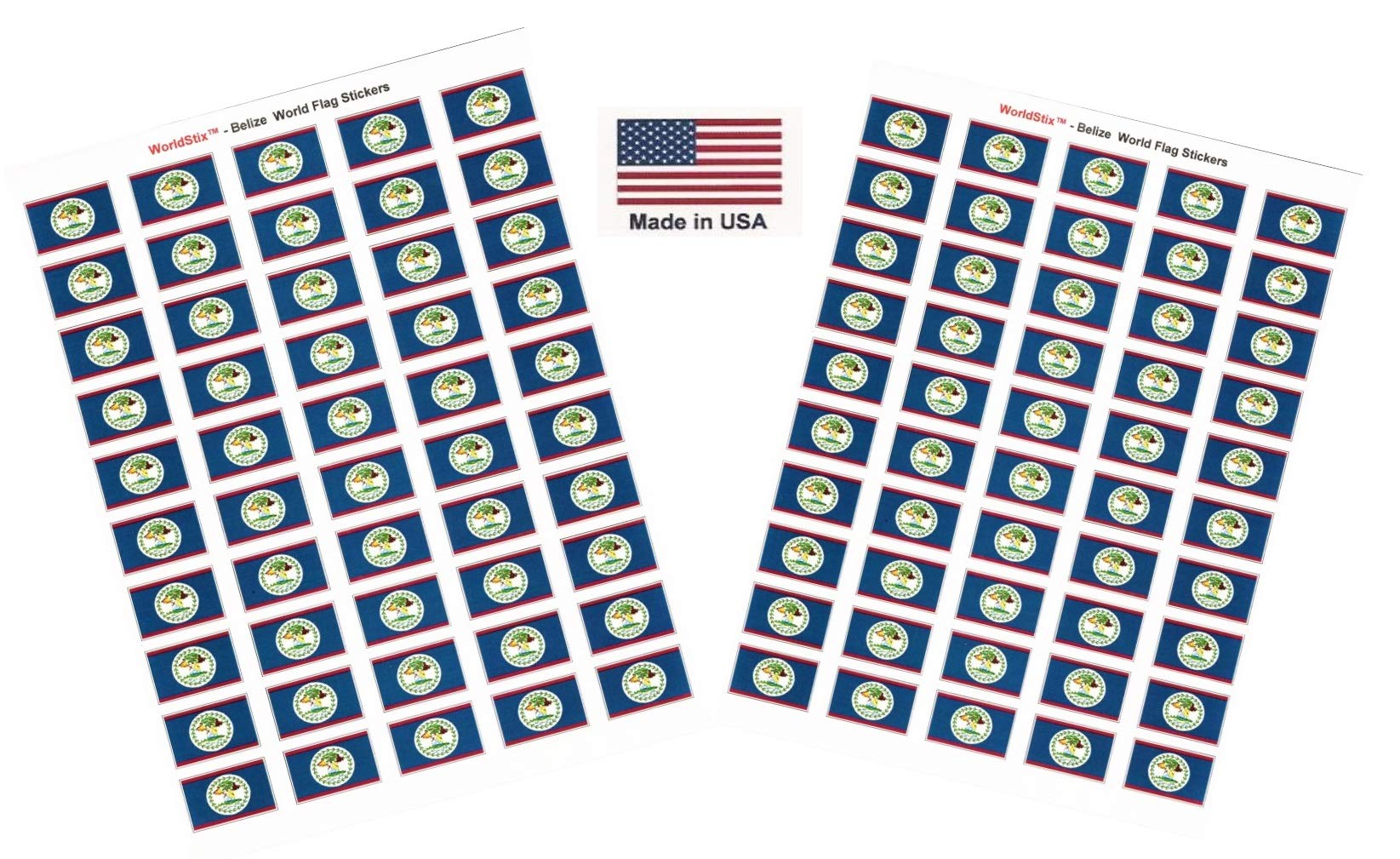Amazon.com: Made in USA! 100 Country Flag 1.5" x 1" Self Adhesive World ...