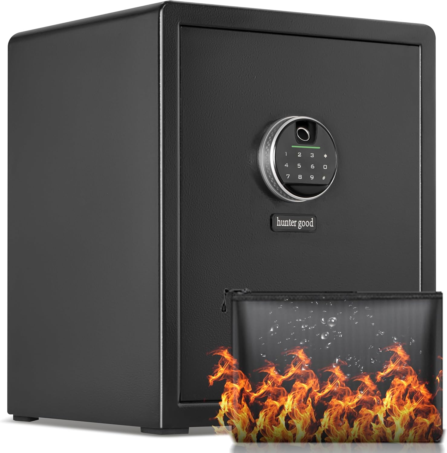 2.0 Cubic Feet Fingerprint Fireproof Home Safe With Fireproof Document ...