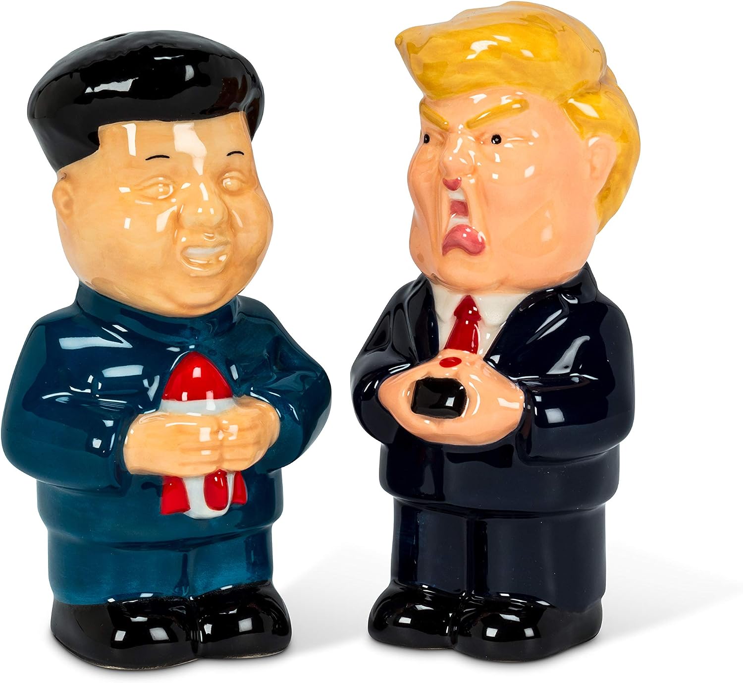 Amazon.com: Abbott Collection 27-KITSCH-816 Trump & Kim Salt & Pepper-4 ...