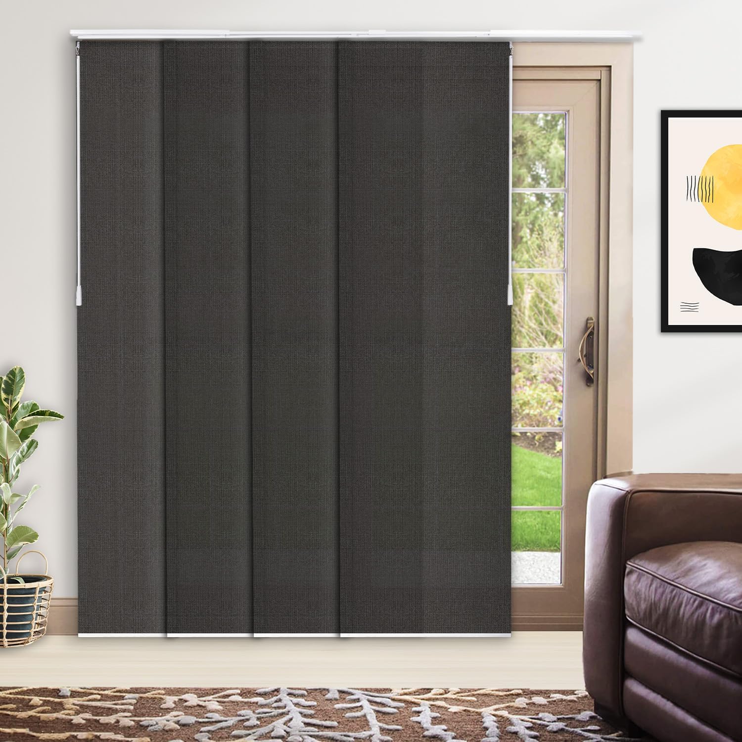 Amazon.com: Adjustable Panel Track Blinds for Sliding Glass Door, 46 ...