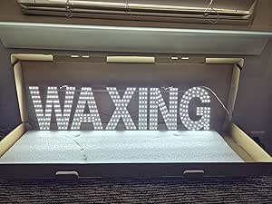 Amazon.com : LED WAXING Neon Sign – Ultra-Bright 10000K White Light for ...