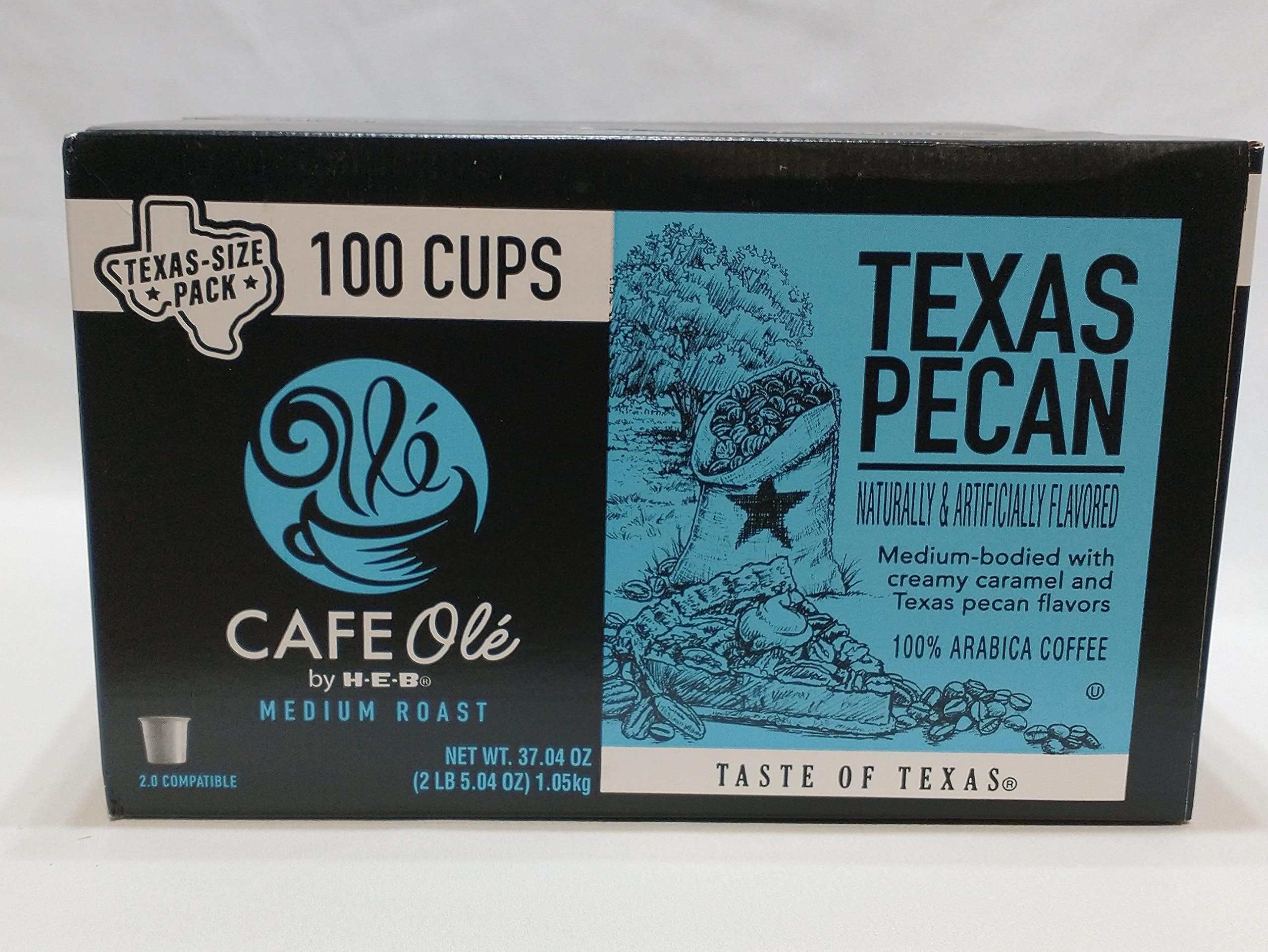 Amazon.com: HEB cafe ole Texas pecan single serve coffee 54 count ...