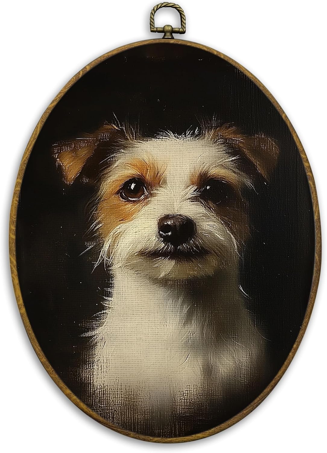 Amazon.com: CUANFDDSF Vintage Jack Russell Terrier Oval Wall Art Decor ...