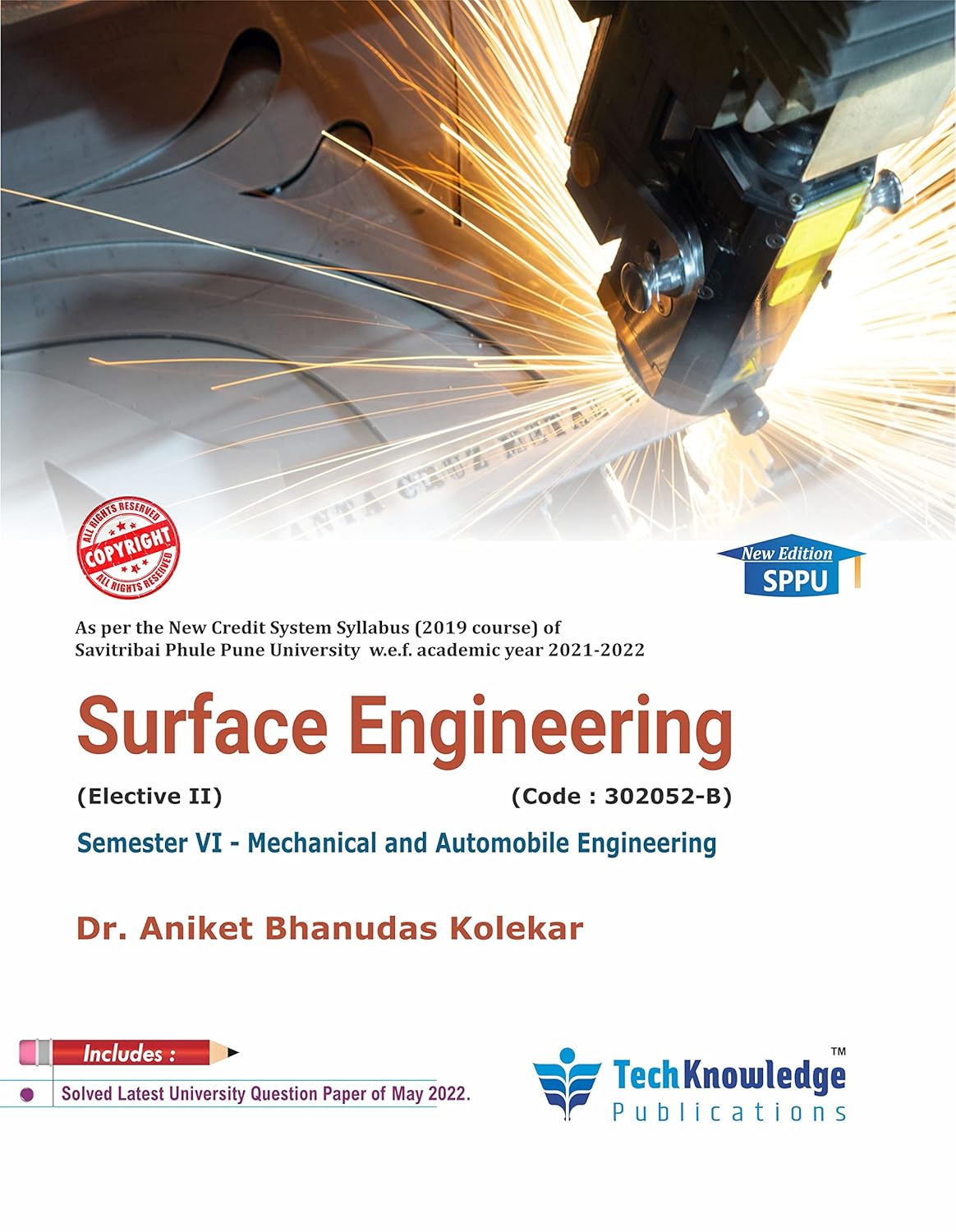 Buy Surface Engineering For SPPU B.E. Mechanical Engineering Sem 6 Book ...