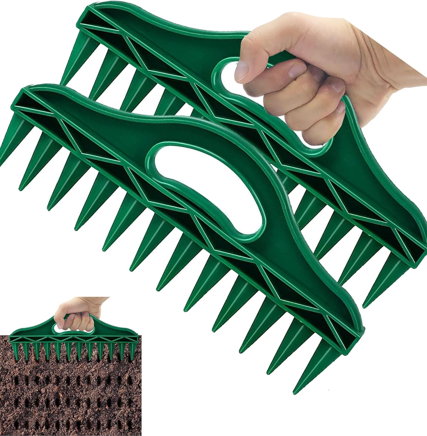 Amazon.com : Alimtee 2 Pcs Plant Seed Dibber, Seed-in Soil Digger ...