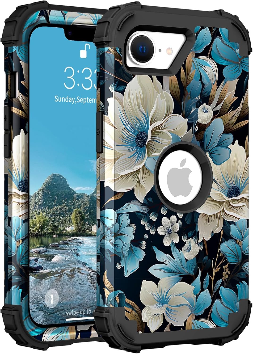 Amazon.com: PIXIU Unique Flower Pattern Compatible with iPhone 17e/16e ...