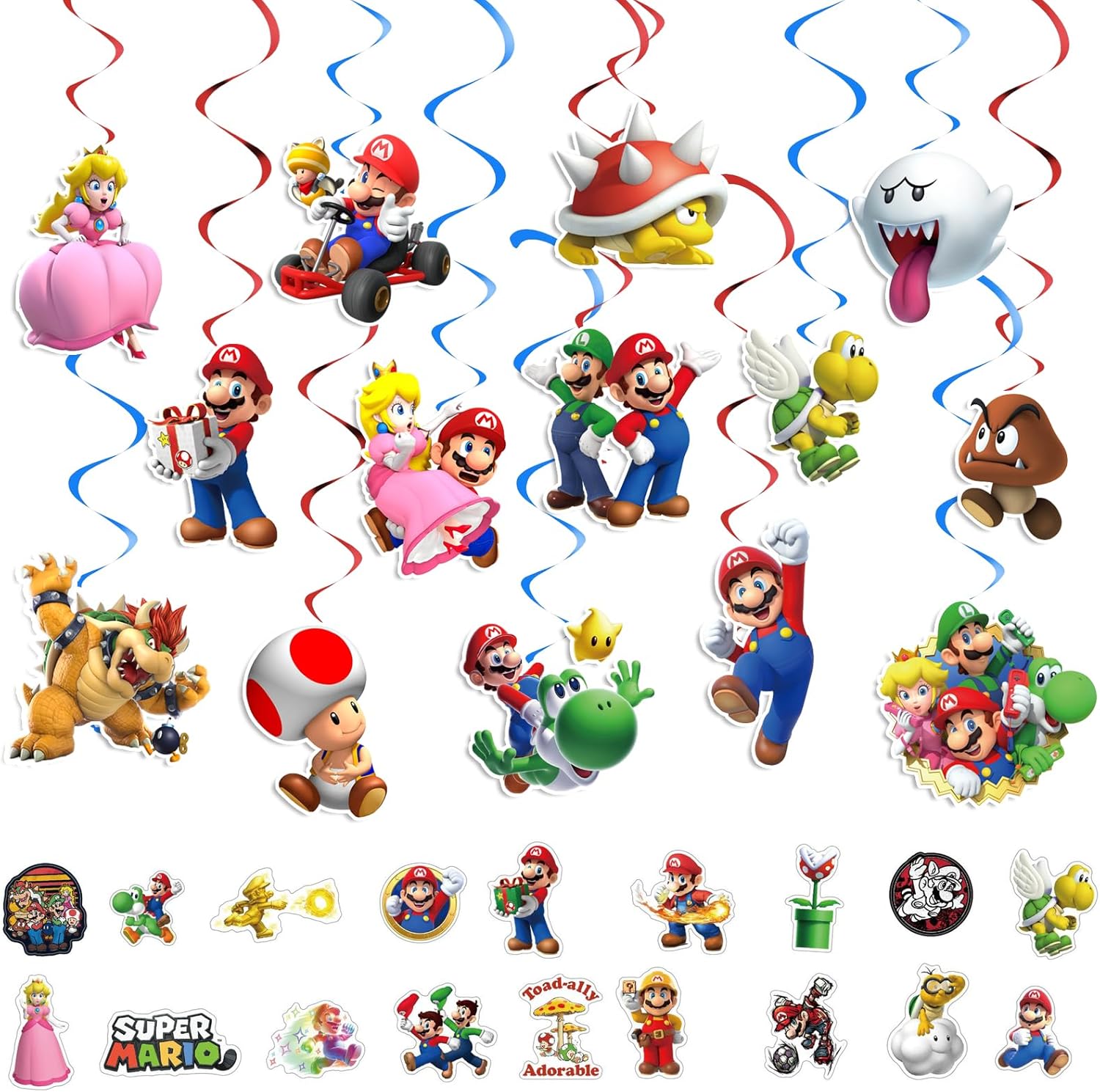 Amazon.com: Cartoon Birthday Party Supplies, Birthday Party Decorations ...