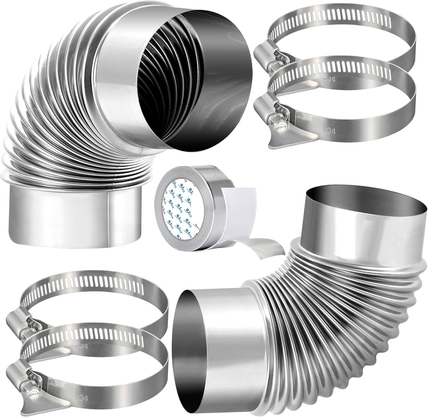 Amazon.com: Terixe 2 Pack 90 Degree Dryer Vent Elbow - Non-Flexible ...
